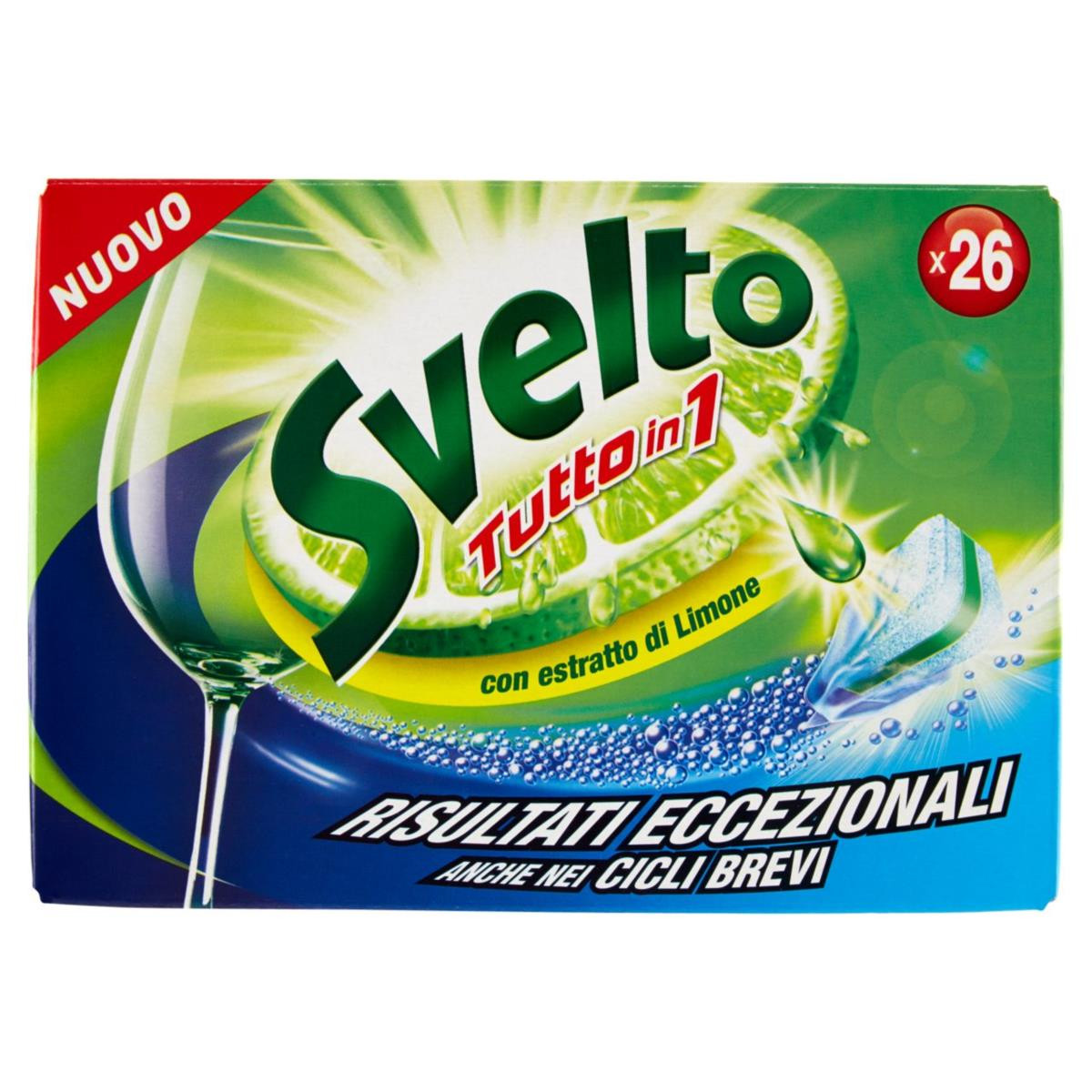 SVELTO Tabs Tutto In 1 per lavastoviglie 26 Pz